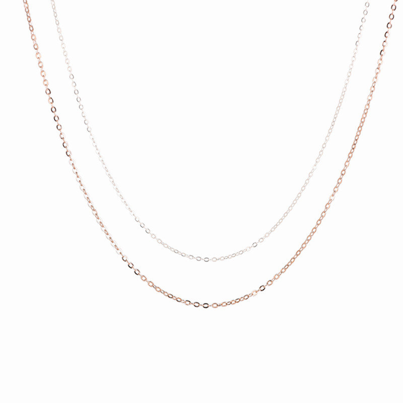 Starry 2.1g 17.7in Long Silver Chain S925 18 Inch Silver Chain SGS